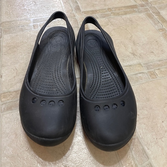 CROCS | Shoes | Crocs Flats Black Like New | Poshmark